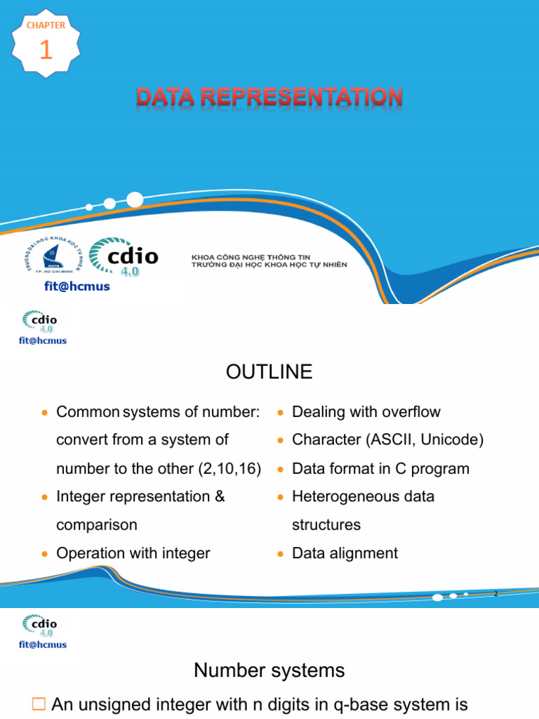 Chap1 Data Representation MOOC | PDF | Integer (Computer Science ...