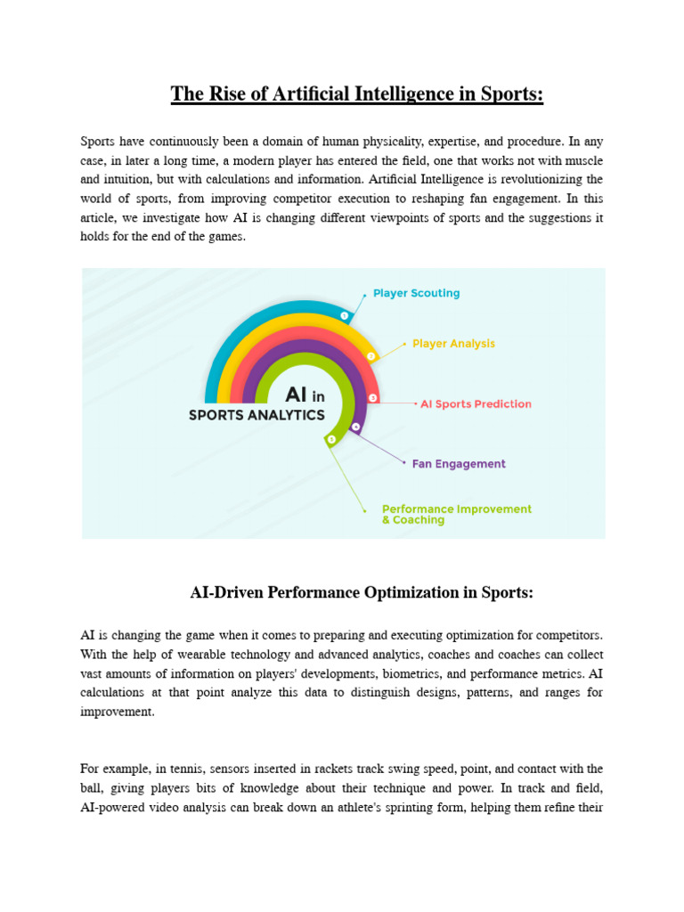 The Rise of Artificial Intelligence in Sports | Download Free PDF | Artificial Intelligence ...