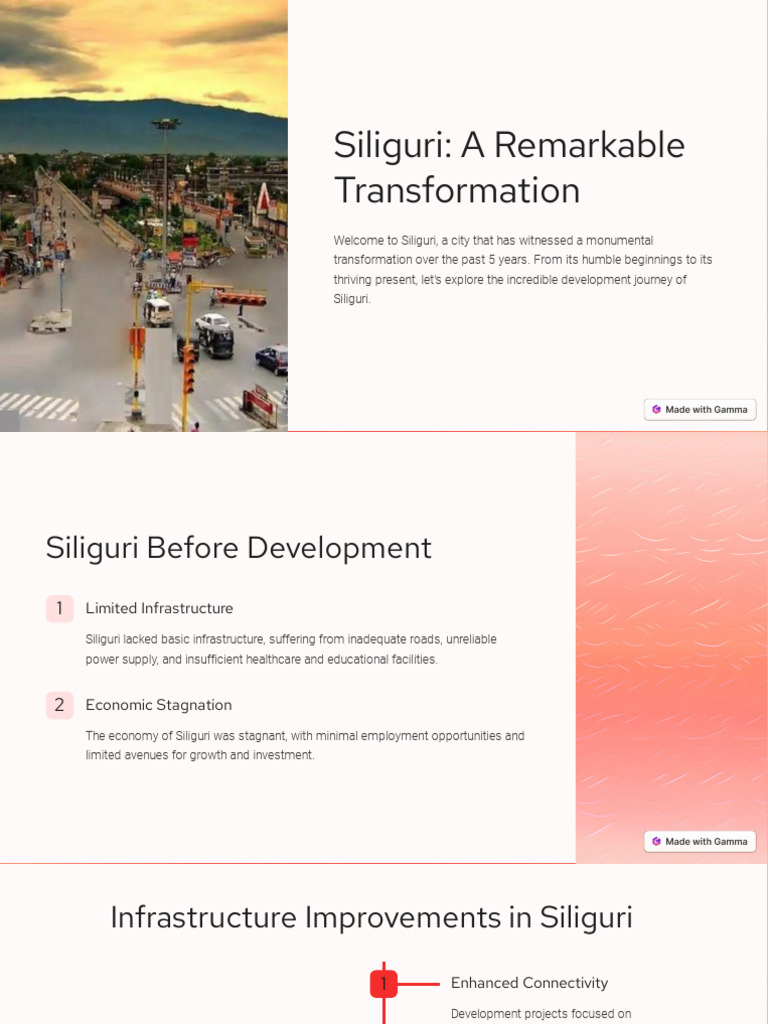 Siliguri A Remarkable Transformation | PDF | Infrastructure | Tourism