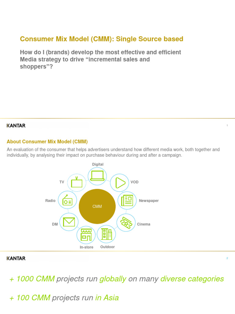 Consumer Mix Model Insights for Brands | PDF | Consumer Behaviour | Retail