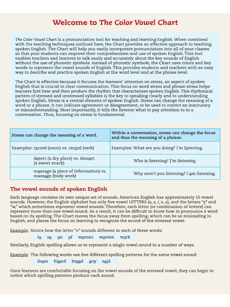 The Color Vowel | PDF