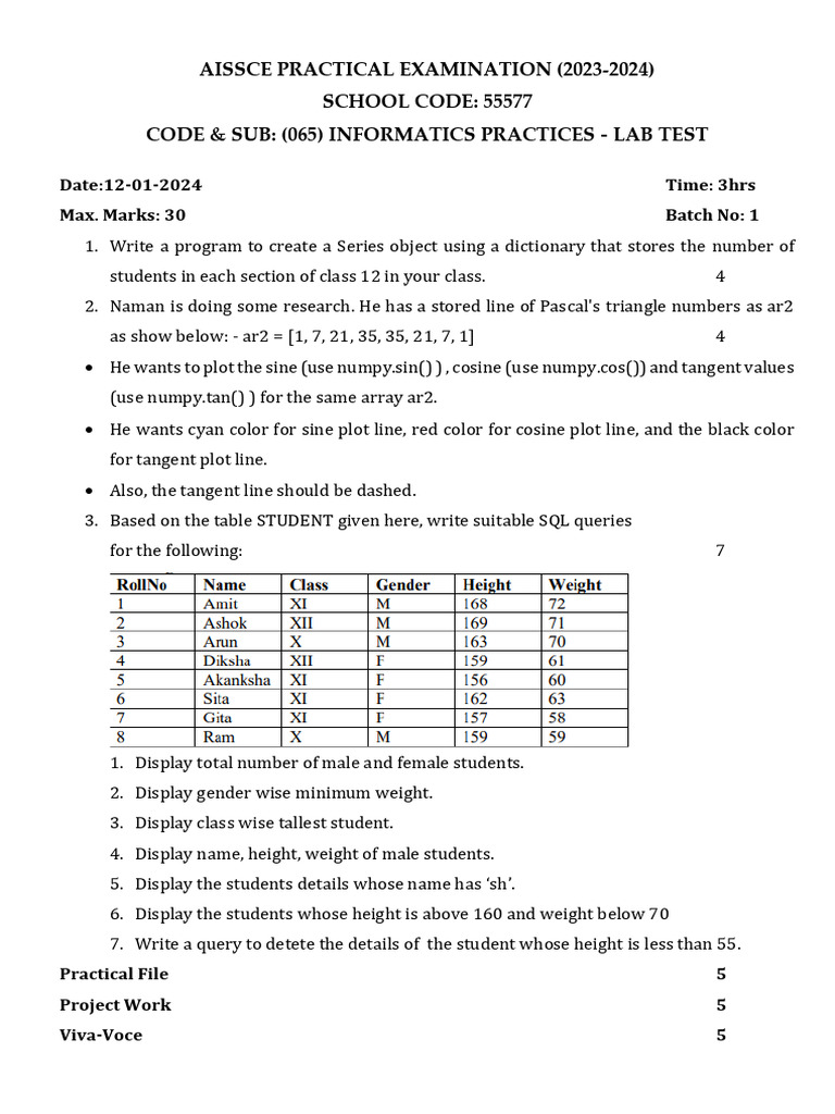 Lab Test | PDF | Trigonometric Functions | Computer Programming Lab Test | PDF | Trigonometric Functions | Computer Programming