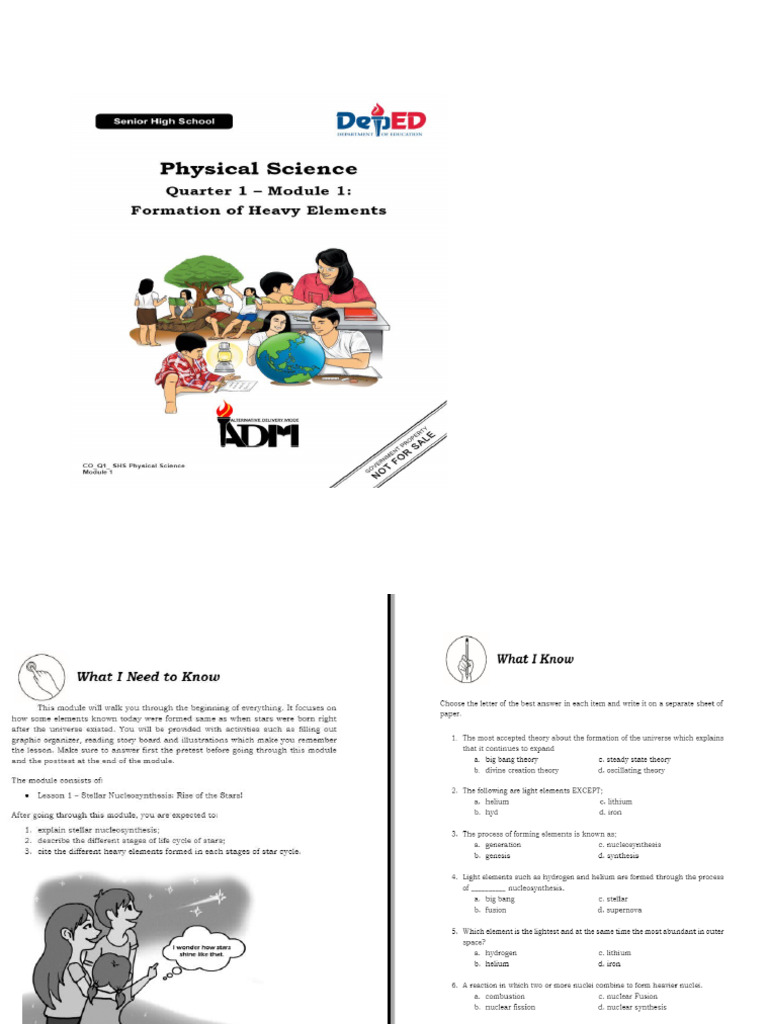 Lesson 1 - Physical Science Handout | PDF