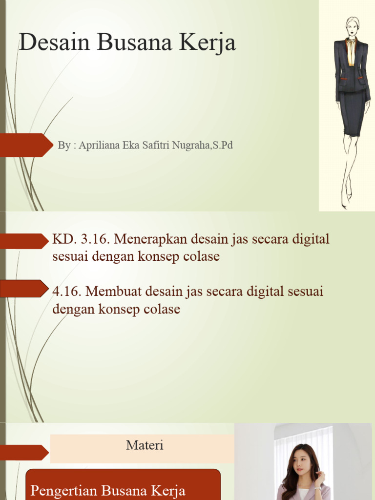 Desain Busana Kerja Wanita Modern | PDF | Seni
