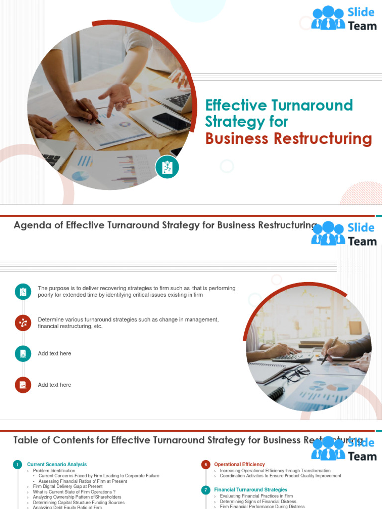 Effective Turnaround Strategy For: Business Restructuring | PDF | Capital Structure | Equity ...