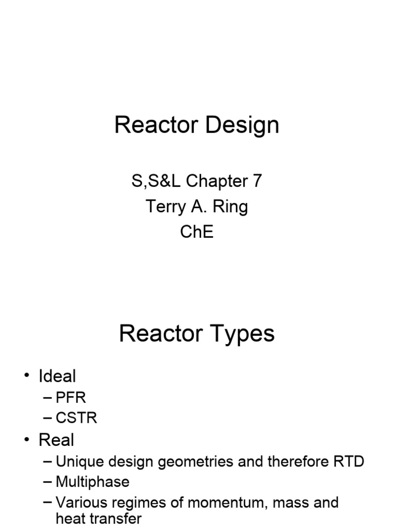 13 L1 L2 Reactor Design | PDF | Science & Mathematics | Technology ...
