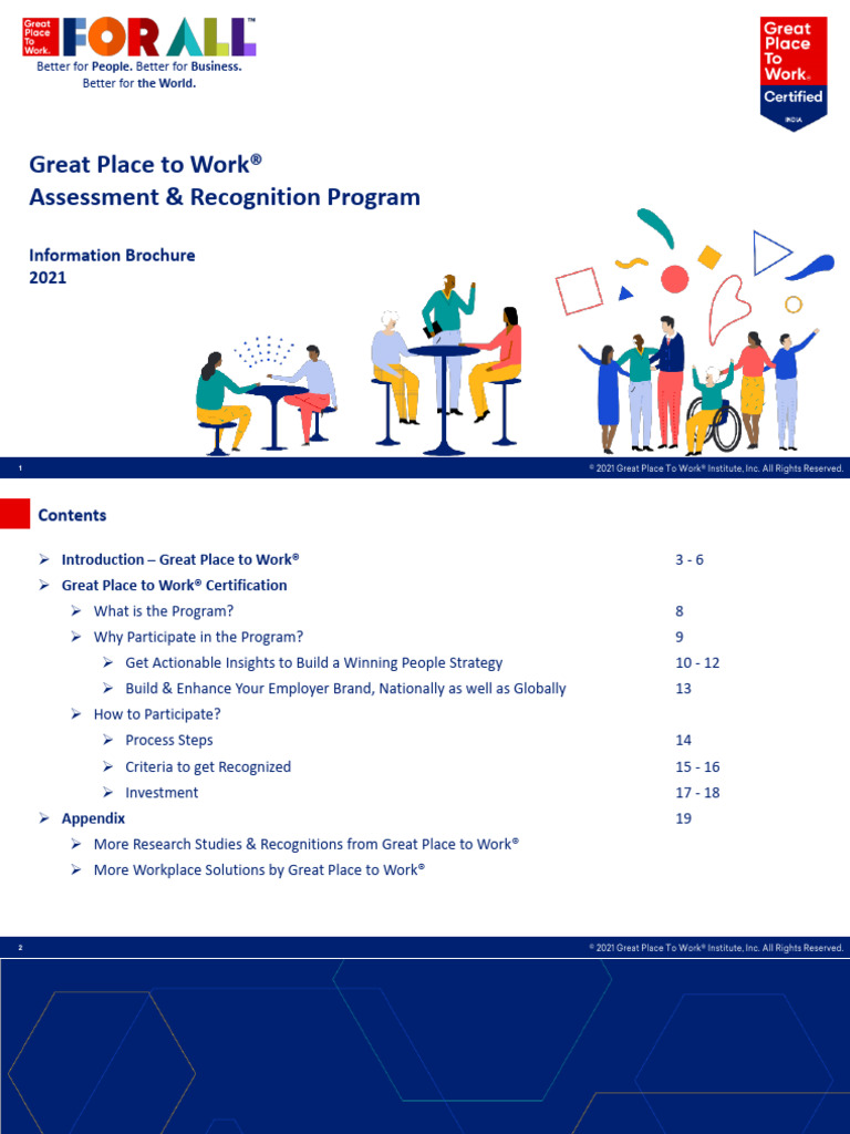 Great Place To Work Assessment and Recognition 2021 | PDF | Employment ...