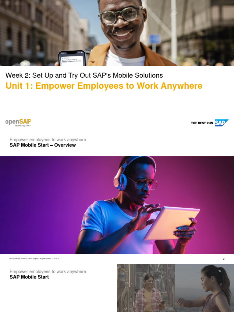 openSAP Mobile4 Week 2 Unit 1 Empower Presentation | PDF | Mobile App | Cloud Computing