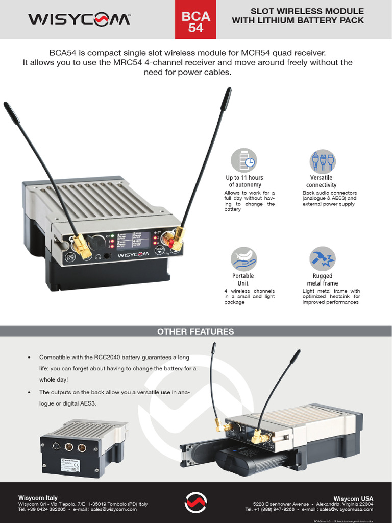 BCA54 en b01 | PDF | Power Supply | Electrical Connector