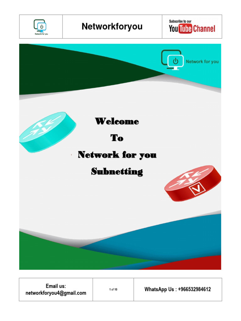Subnetting Pdf Ip Address Network Architecture