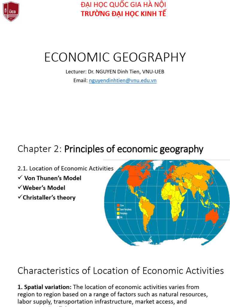 EcoGeog Lecture Chapter 2 | PDF | Economics | Energy Development
