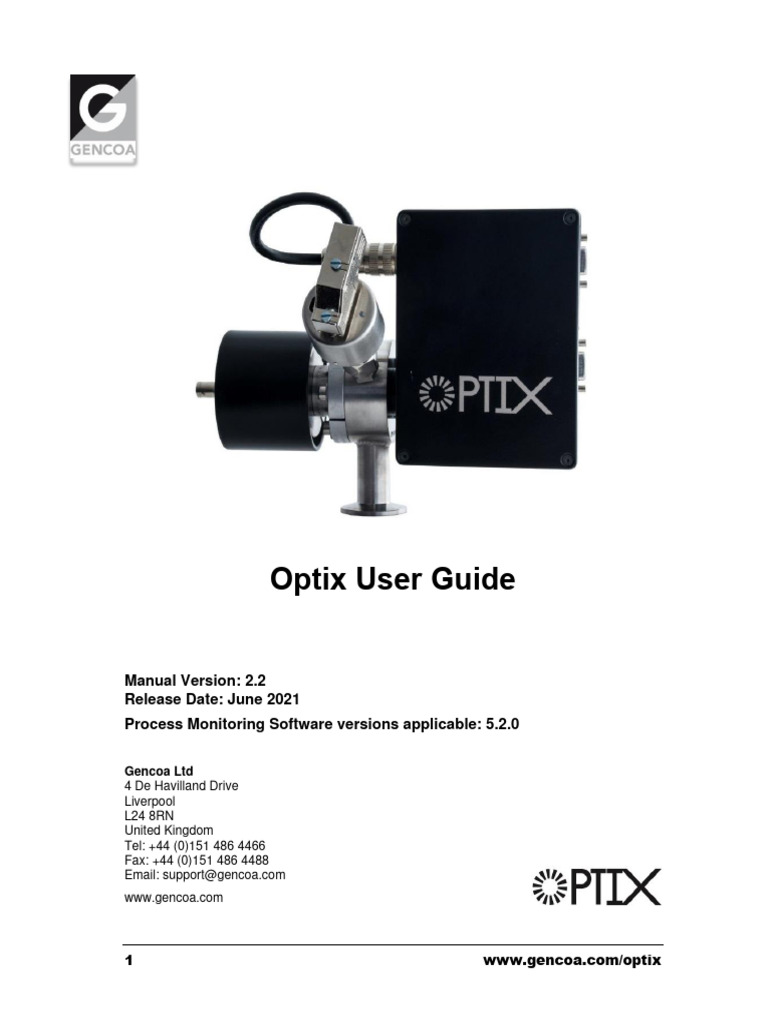 Optix 2.2 Guide | PDF | Power Supply | Electrical Connector
