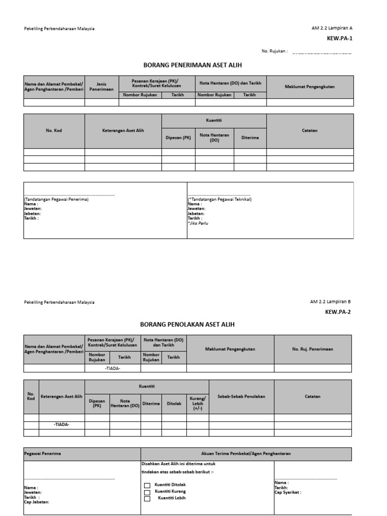 Format Kew - Pa Terkini Mengikut 1PP | PDF