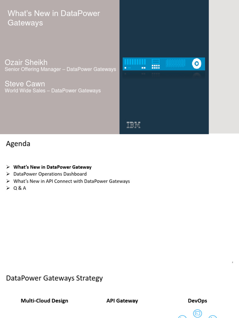 MUG - DataPower Gateways April 2018 | PDF | Cloud Computing | Computing