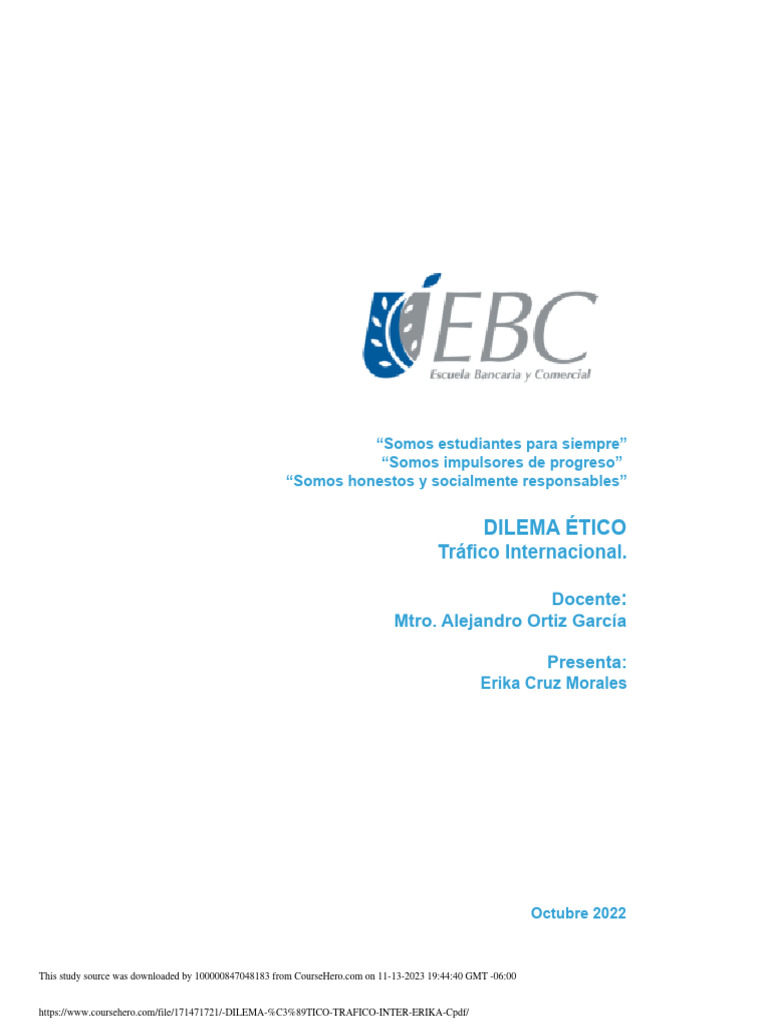 Dilema Tico Trafico Inter Erika C PDF | PDF | aduana