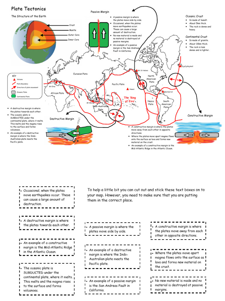 tectonics map activity | Download Free PDF | Plate Tectonics | Magma