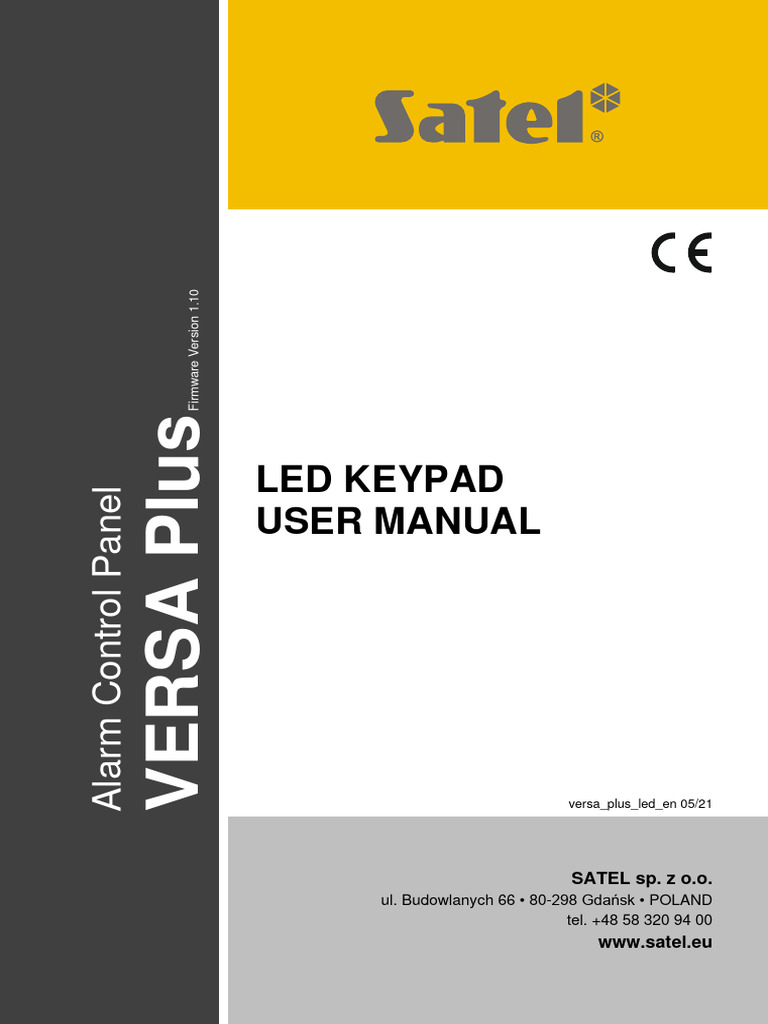 VERSA_Plus_instructions_for_operating_from_LED_keypad_EN_9703 | Download Free PDF | Menu ...