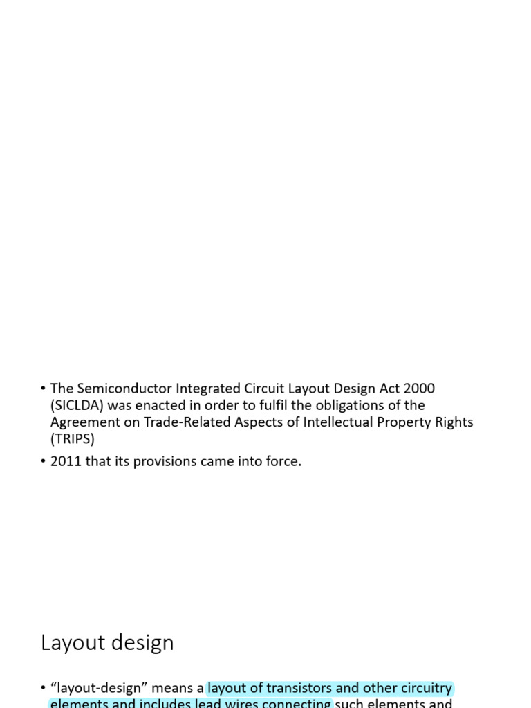 Semiconductor Layout Design IPR Overview | PDF | Integrated Circuit ...