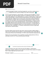 Interview Consent Form | PDF | Consent