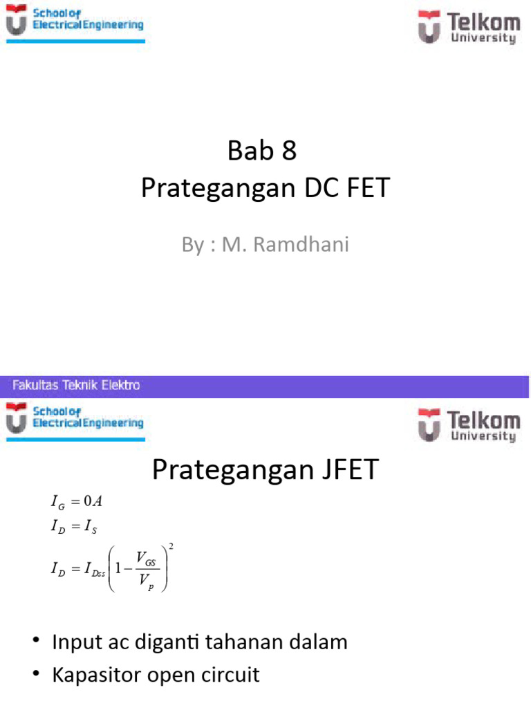 Bab 8 Prategangan DC FET | PDF