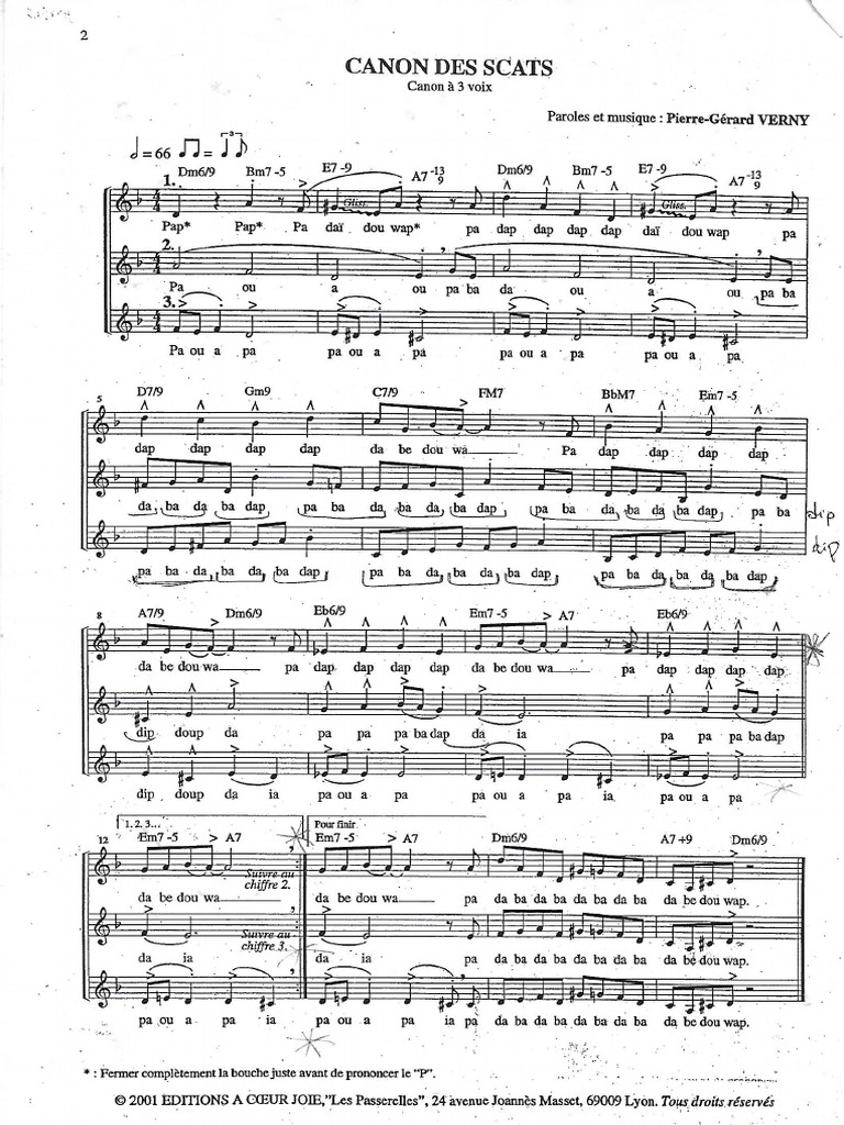 Canon Des Scats | PDF