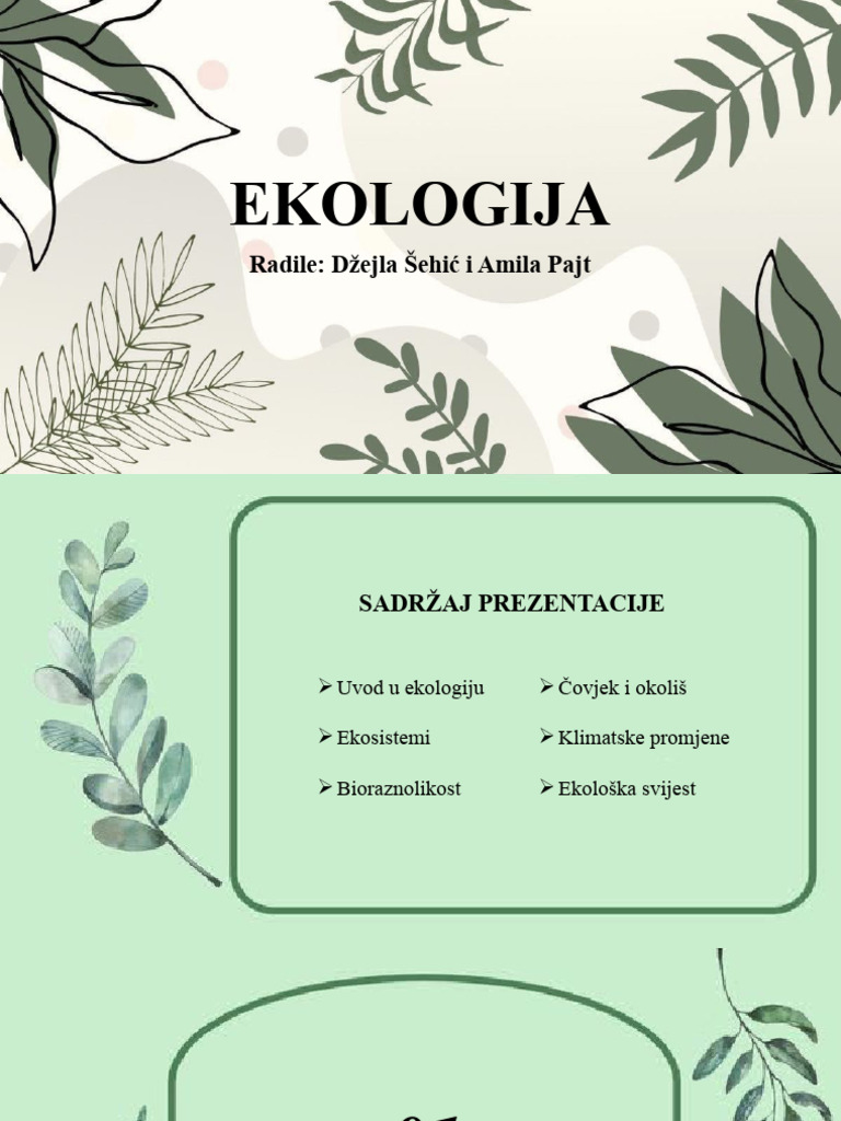 EKOLOGIJA | PDF