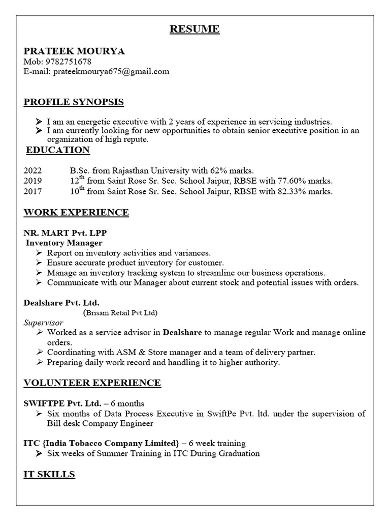 Resume | PDF