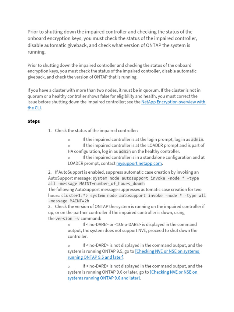 Check Onboard Encryption Keys - AFF A800 | PDF | Information Retrieval | Data Management