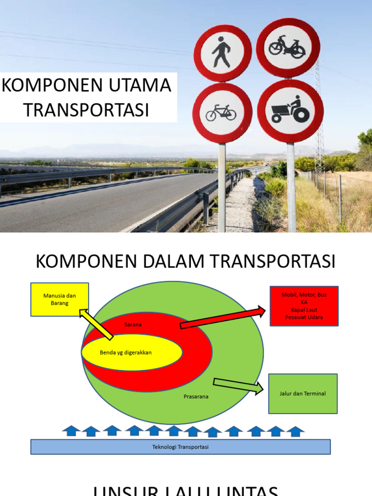 Komponen Utama Sistem Transportasi | PDF | Teknologi & Rekayasa