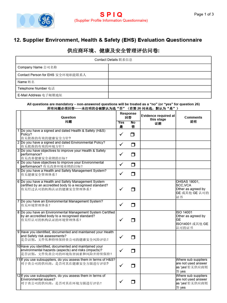 GE | PDF | Occupational Safety And Health | Safety