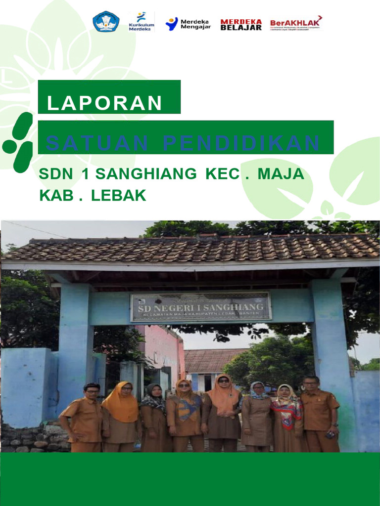 Laporan Satuan Pendidikan SDN 1 Sanghiang | PDF