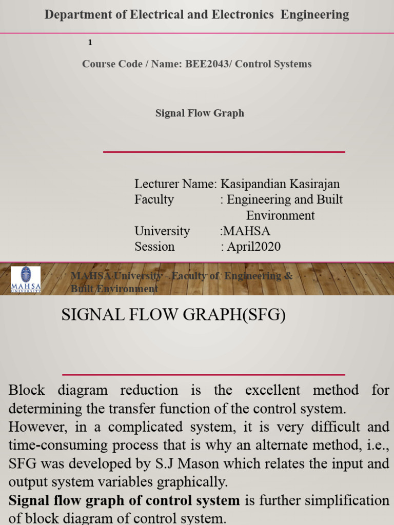 Signal flow graph | PDF | Mathematics | Computer Engineering