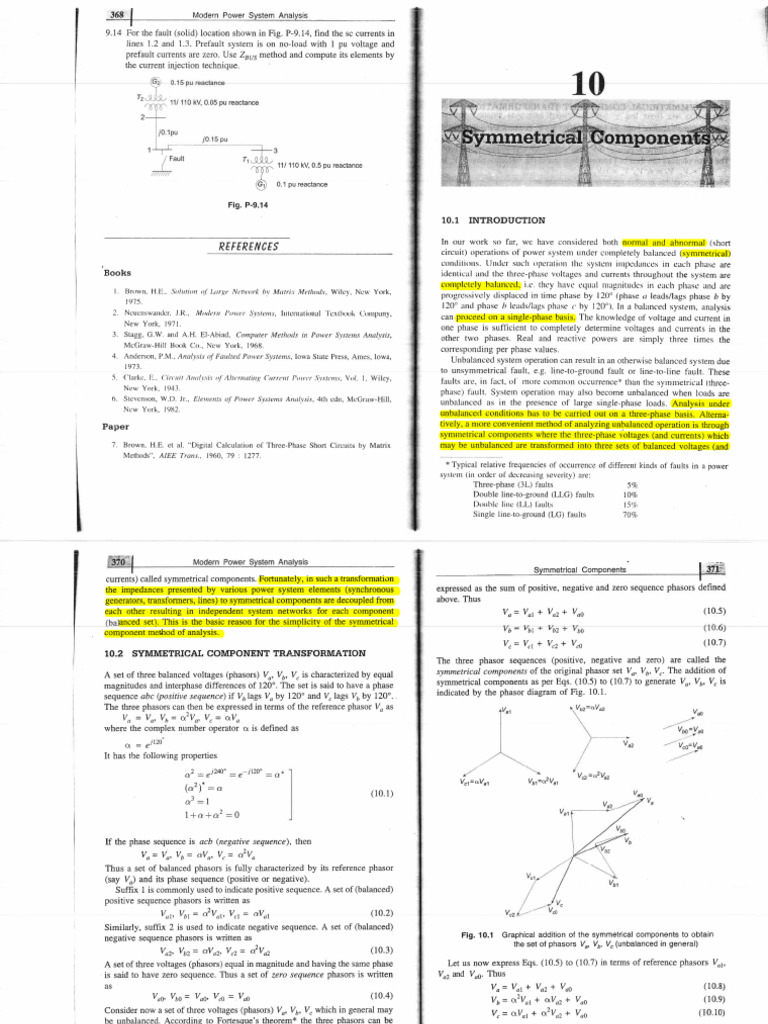 Symmetrical Components in Power Systems | PDF | Ac Power | Electromagnetism