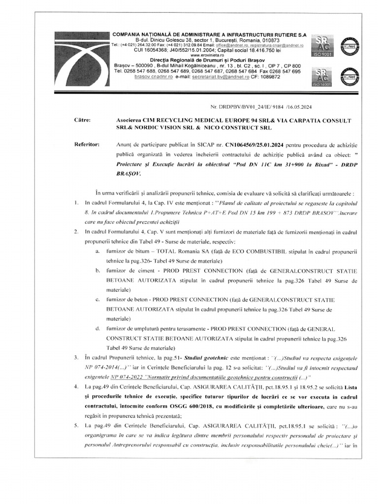 Sol Clar Tehnic CIM | PDF