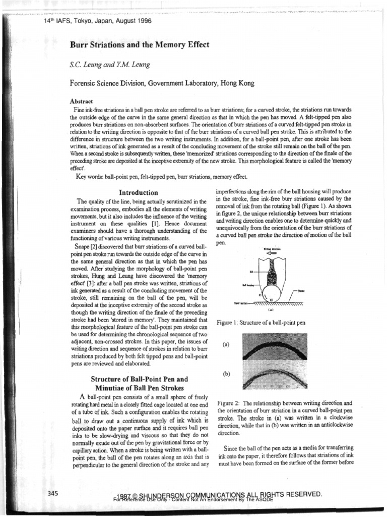 Burr striations and memory-Leung and Leung | Download Free PDF | Pen | Writing Implements