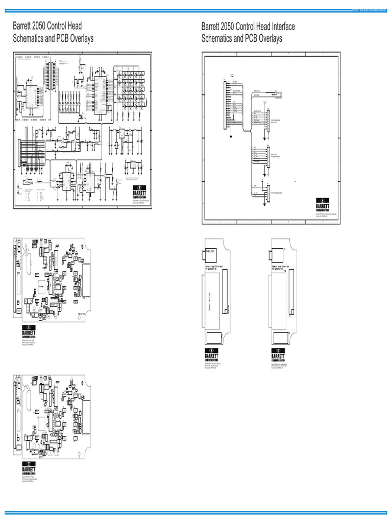 2050 Control Head Schematics and Overlays | PDF