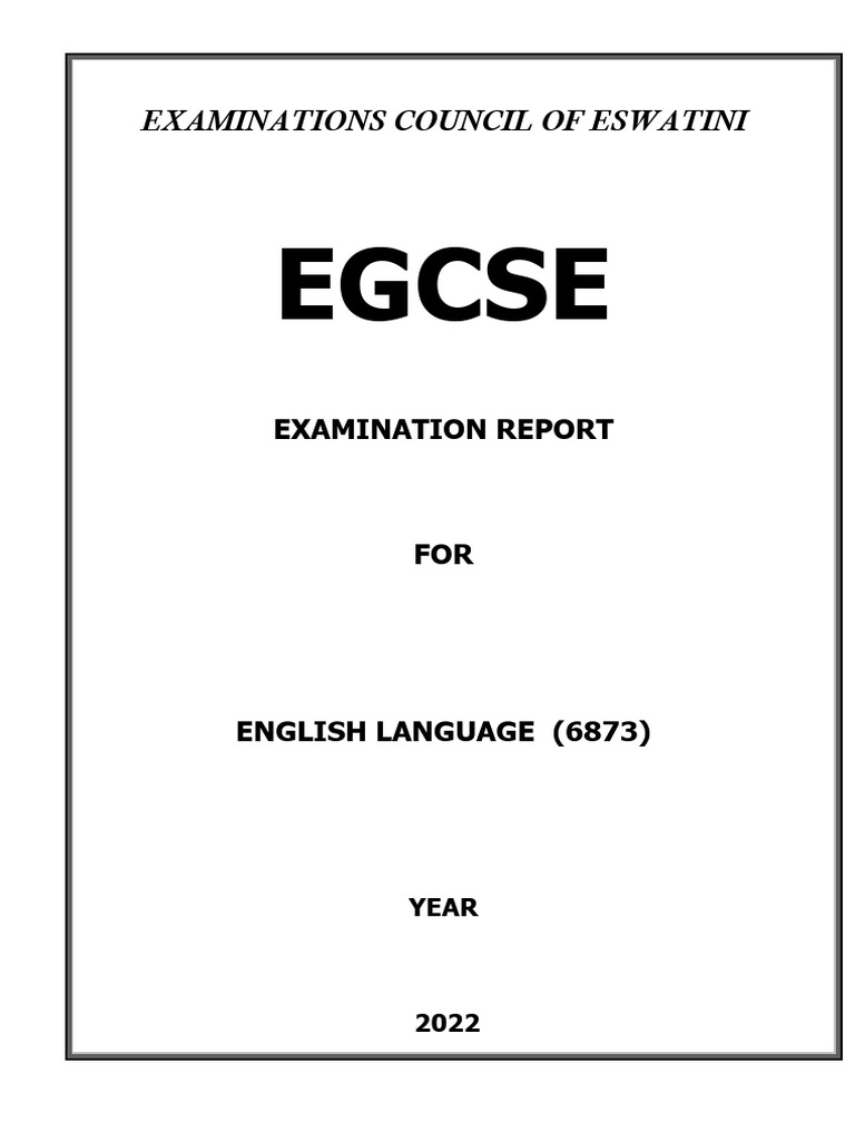EGCSE English Language 2022 Exminer Report | PDF | Essays | Mobile Phones