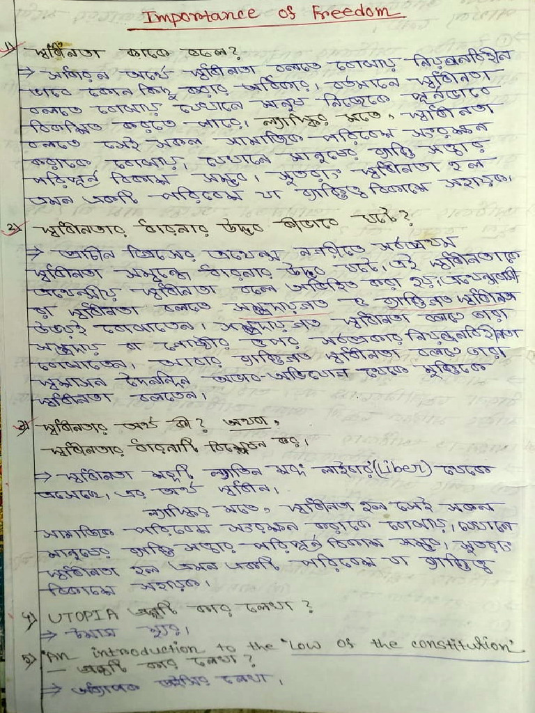 Importance of Freedom | PDF