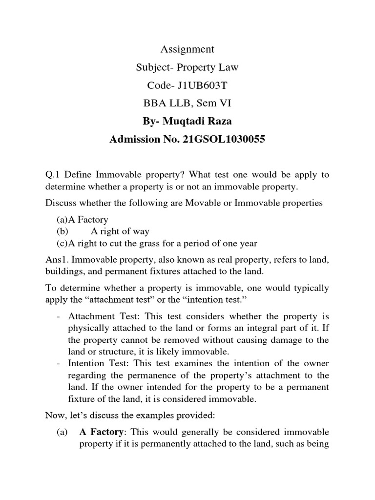 Assignment of Property Law | PDF | Mortgage Law | Liability (Financial Accounting)