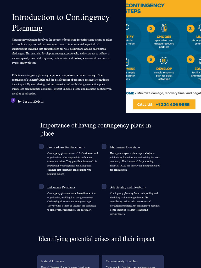 Introduction-to-Contingency-Planning | PDF | Computer Security | Security
