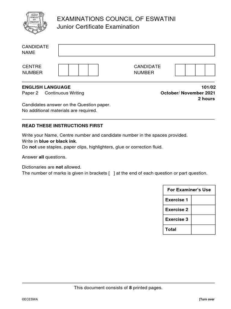 JC English Language 2021 Question Paper 2-1657868656 | PDF