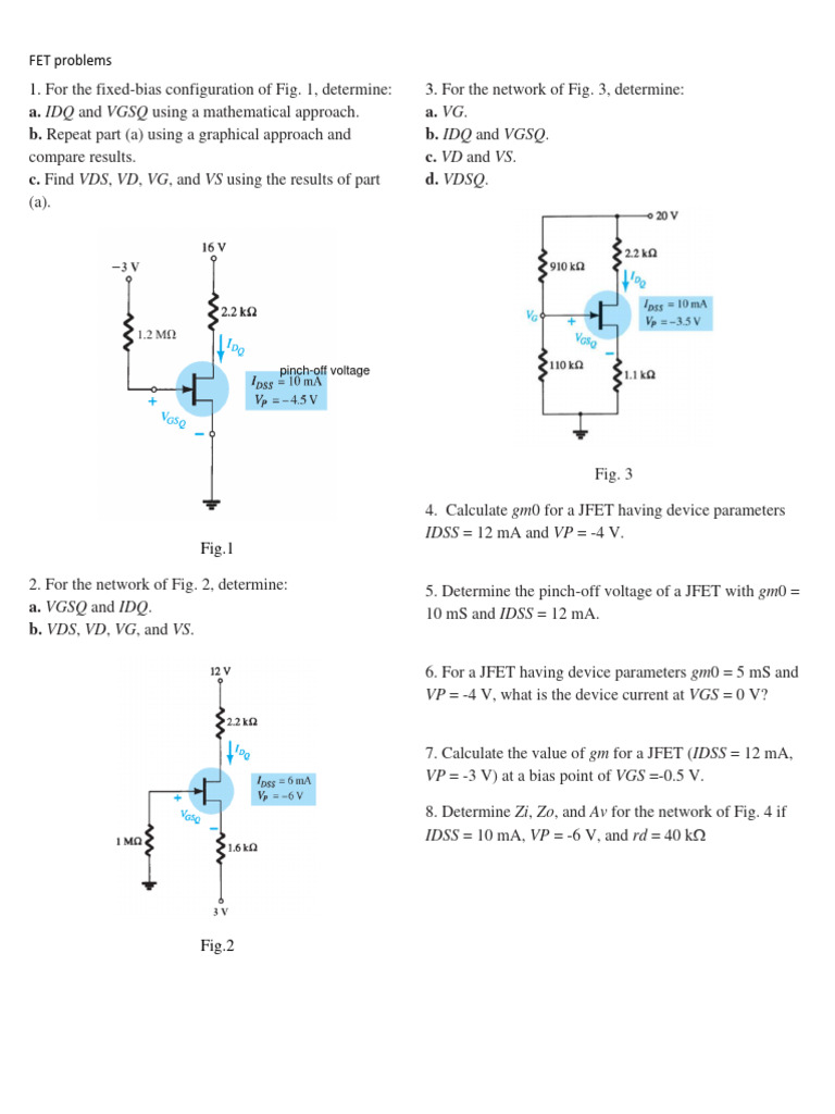 (Exercise) FET | PDF