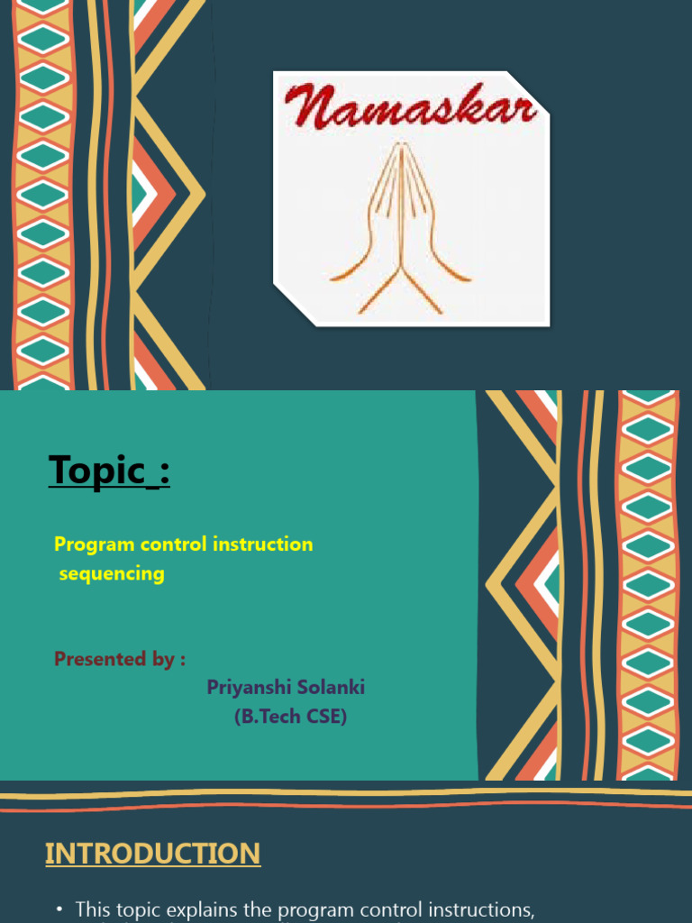 Program Control Instruction Sequecing (DCS | PDF | Computer Hardware | Central Processing Unit