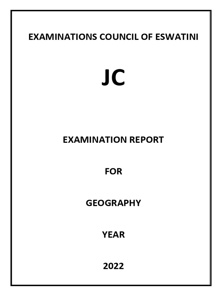 JC Geography 2022 Exminer Report | PDF | Precipitation | Weathering