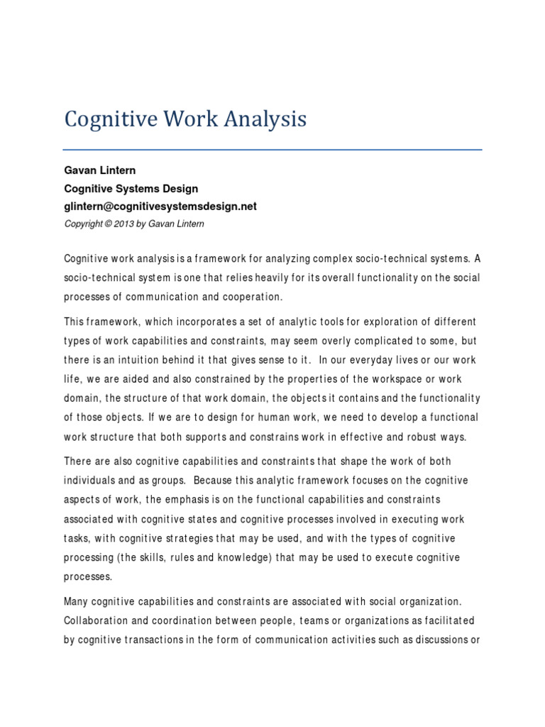 CWA Tutorial | Download Free PDF | System | Organizational Structure