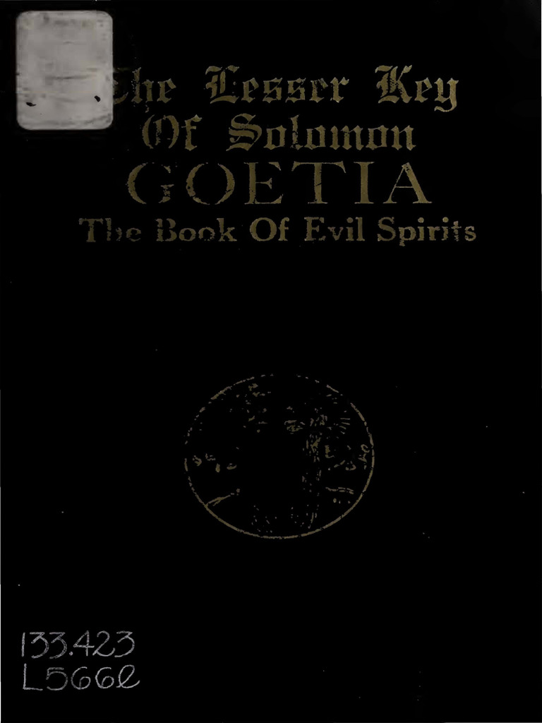 The Lesser Key of Solomon Go Eti A | PDF | Supernatural Legends ...