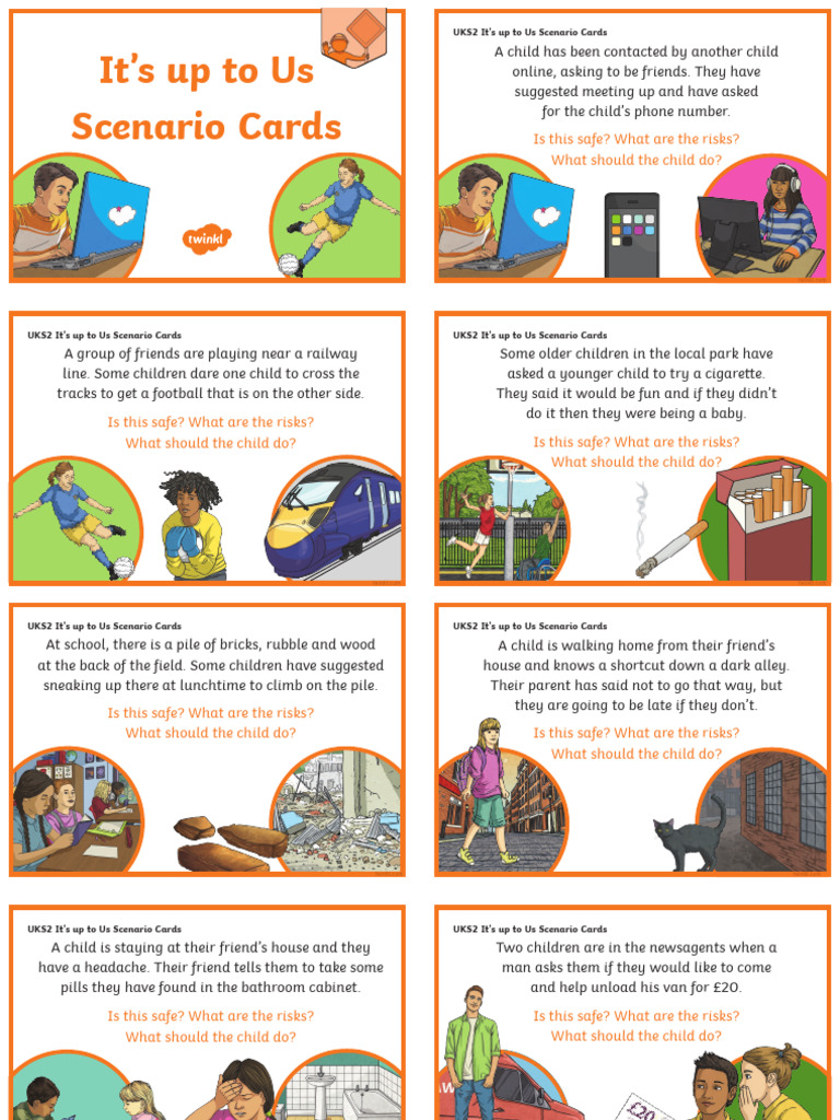 UKS2 Safety Scenario Cards Guide | PDF
