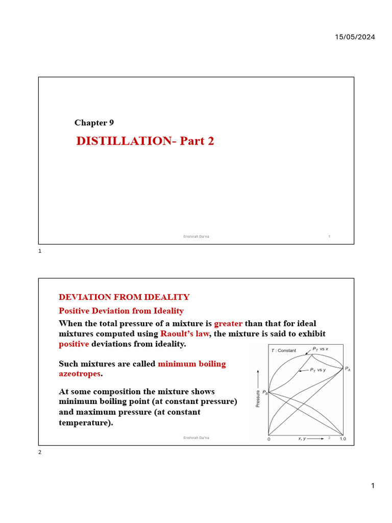 Chapter 9 (Part 2) | PDF | Distillation | Atmosphere