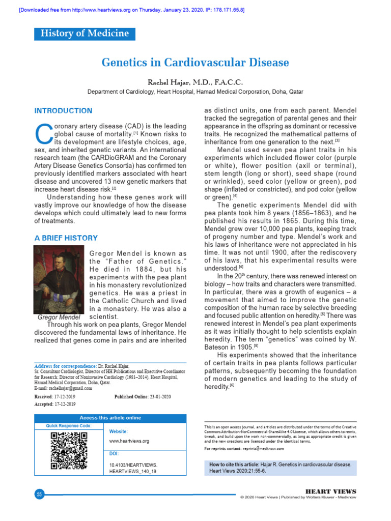 Genetics_in_Cardiovascular_Disease | Download Free PDF | Cardiovascular Diseases | Genetics