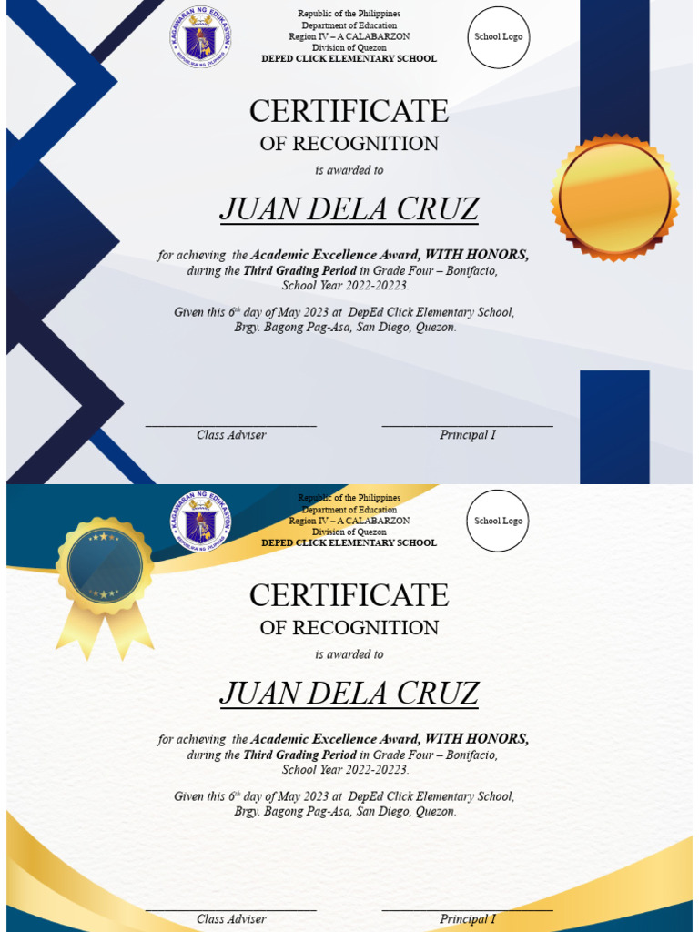 Certificate For Classroom Structuring | PDF | Government Related ...